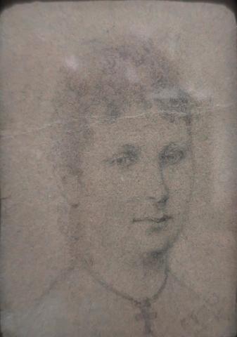 Portrait de Mette Gad, circa 1873 - paul-gauguin